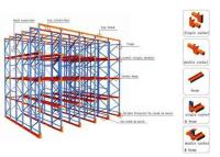 China Forklift Heavy Duty Metal Drive in Pallet Rack 1350mm to 3900mm Width for sale