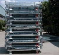China Zinc Finish Rigid Rolling Wire Mesh Cages With Foot Brakes / Castors for sale