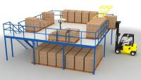 China High Grade Steel Mezzanine Floor Heavy Load Max 4000mm Beam Length for sale