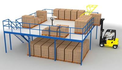China High Grade Steel Mezzanine Floor Heavy Load Max 4000mm Beam Length for sale
