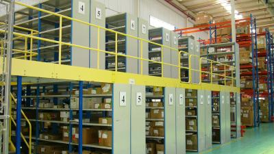 China Steel Industrial Mezzanine Floor Systems Easy Install / Dismantle Large Load for sale