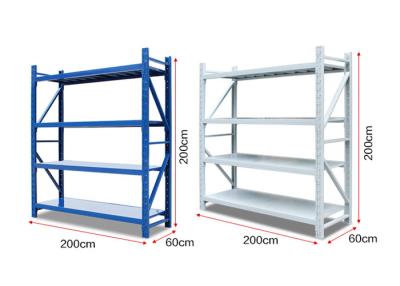 China Durable 4 Layers Light Duty Racking , Warehouse Storage Racks High Capacity for sale