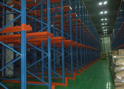 China Factory Storage Metal Adjustable Drive In Racking System , Heavy Duty Industrial Shelving for sale