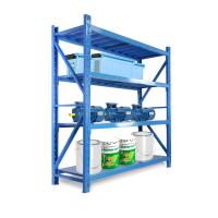 China 4 Layer Stainless Light Duty  Shelf  /  Warehouse Storage Racks Powder Coated for sale
