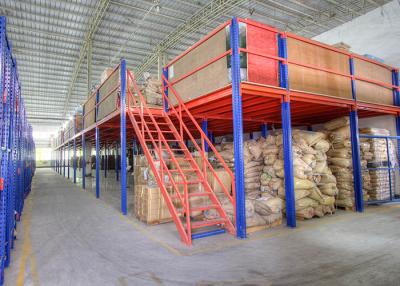 China Customized Warehouse Storage Steel Mezzanine Floor Racking With Long Span for sale