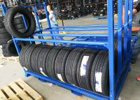 China Multi Tier Blue Color Industrial Storage Rack , Tyre Racking System Q235B Cold Steel Material for sale