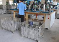 China Collapsible Stacking And Folding Mesh Security Cages Heavy Duty Cargo Storage for sale
