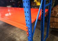 China Three - Upright Frame Steel Plate Light Duty Rack For Warehouse Storage for sale