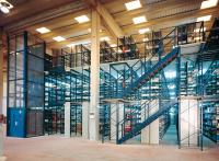 China High Space Utilization Mezzanine Floors Warehouse Storage Rack / Adjustable Pallet Shelf System for sale
