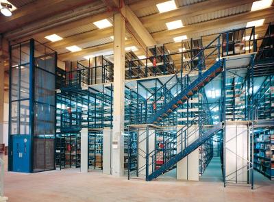 China High Space Utilization Mezzanine Floors Warehouse Storage Rack / Adjustable Pallet Shelf System for sale