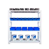 China Hot sale 4 layer stainless steel storage rack, light duty metal shelf , adjustable warehouse racking system for sale