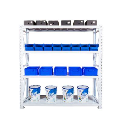 China Hot sale 4 layer stainless steel storage rack, light duty metal shelf , adjustable warehouse racking system for sale
