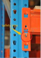 China Custom Logo Lock Pins Style Heavy Duty Storage Racks / Warehouse Storage Shelves for sale