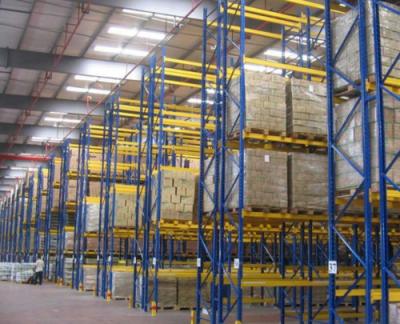 China Cold - Rolled Steel Q235 Workshop Beam Pallet Racking 1.5-2.5mm Depth for sale