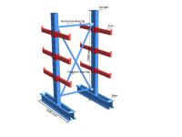China Easily Assembled Industrial Cantilever Racks Adjusted Layers 2.3mm Depth for sale