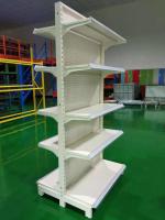 China White Supermarket Display Racks  ,  Easy Assembly Convenient Store Display Shelf for sale