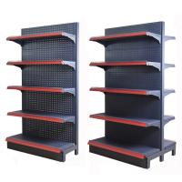 China Durable Shop Retail Shelf Gondala Rack  Load Weight 100kg / Layer Black for sale