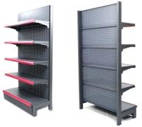 China Durable Shop Retail Shelf Gondala Rack  Load Weight 100kg / Layer Black for sale