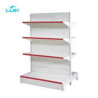China Powder Coated Supermarket Display Racks  / Grocery Store Display Shelf for sale