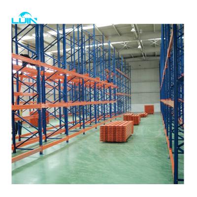 China Q235 Heavy Duty Storage Racks 40 Foot Container Adjustable Pallet Shelving System for sale