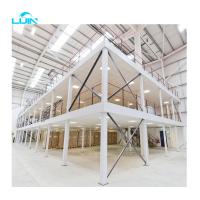 China Cold Rolled Steel Q235 Industrial Mezzanine Floors 500kgs Loading Capacity for sale