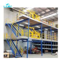 China Cold Rolled Steel Q235 Industrial Mezzanine Floors 500kgs Loading Capacity for sale