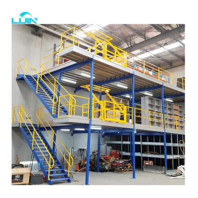 China Cold Rolled Steel Q235 Industrial Mezzanine Floors 500kgs Loading Capacity for sale