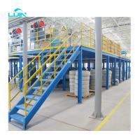 China 2000kgs Loading Industrial Mezzanine Floors Steel Platform Multi Tier Racking for sale