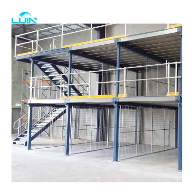 China Strong Load Capacity Steel StructurePlatform, Durable Pallet Rack Supported Mezzanine Floor for sale