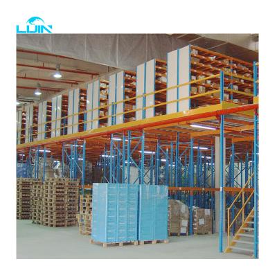 China Prefabricated Heavy Duty Metal Mezzanine Shelving System Installing A Mezzanine Floor for sale