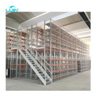 China Custom Supported Industrial Grating Cold Storage Steel Mezzanine Shelving Floor Racking for sale