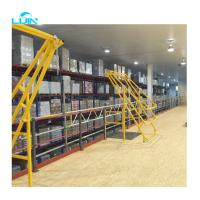 China Custom Supported Industrial Grating Cold Storage Steel Mezzanine Shelving Floor Racking for sale