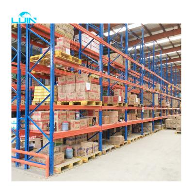 China Heavy Metal Pallet Beam Shelf Warehouse Storage High Density Teardrop Pallet Racking System for sale