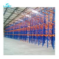China Heavy Duty Shelving Drive In Drive Through Racking System 1.5-2.5mm Depth for sale