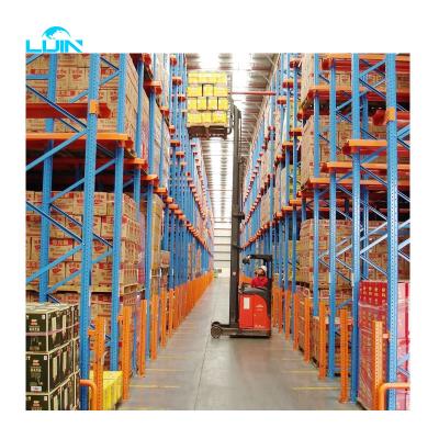 China Heavy Duty Warehouse Metal Storage Drive In Pallet Rack for sale