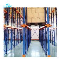 China Heavy Duty Industrial Warehouse Storage Drive In Rack 75mm Pitch Hole for sale