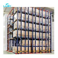 China Heavy Duty Industrial Warehouse Storage Drive In Rack 75mm Pitch Hole for sale