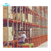 China Heavy Duty Industrial Warehouse Storage Drive In Rack 75mm Pitch Hole for sale