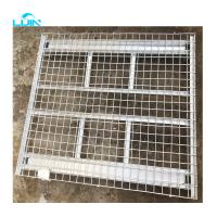 China Collapsible Wire Mesh Containers Pallets Metal Foldable Cage With 500KG Capacity for sale