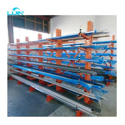 China Double Side Metal Lumber Cantilever Steel Rack Warehouse Storage System for sale