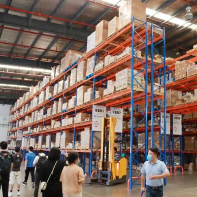 China 1500kg / Level Metal Shelving Heavy Duty Warehouse Pallet Racking for sale
