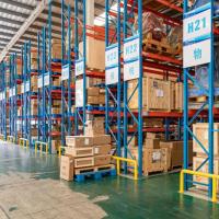China 1500kg / Level Metal Shelving Heavy Duty Warehouse Pallet Racking for sale