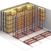 China Upright Frame Beam Pallet Racking Rivet Shelving In Industrial Factories for sale