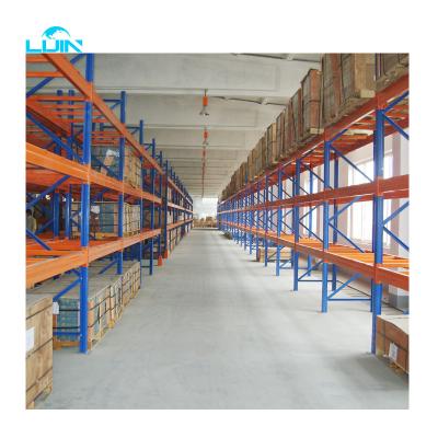 China Custom Industrial Storage Rack Steel Adjustable Single Deep Pallet Rack Shelving for sale