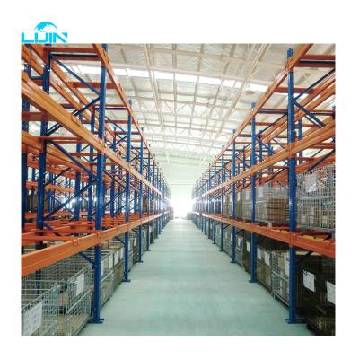 China Selective Metal Stacking Shelves Galvanized Automatic Warehouse Storage Mezzanine Cantilever Steel Pallet Rack for sale