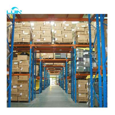 China Anti - Rust Industrial Storage Rack Heavy Duty Storage System Single Deep Wide Aisle Selective Pallet Rack for sale