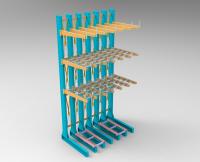 China Double Side Based Cantilever Storage Racks Selective Metal Shelving With Iron Tube for sale