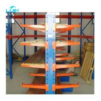 China 2000kg Capacity Steel Tube Cantilever Rack Shelves For Fabric Roll Storage for sale