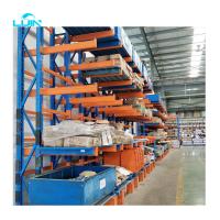China 3000Kg Warehouse Cantilever Shelving Pipe And Tubing Storage Racks for sale