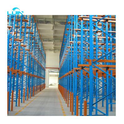 China 1.5mm Depth Drive In Pallet Rack H Ceiling Storage Garage Overhead for sale